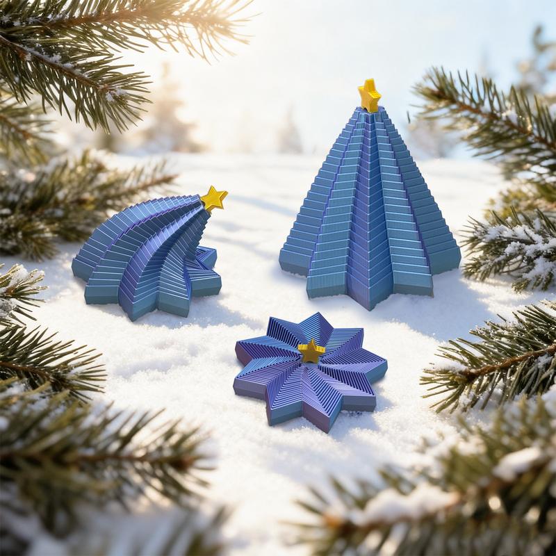 3D Printed Expanded Sensory Fidget Star, Expandable 4.33Inch Fractal ...