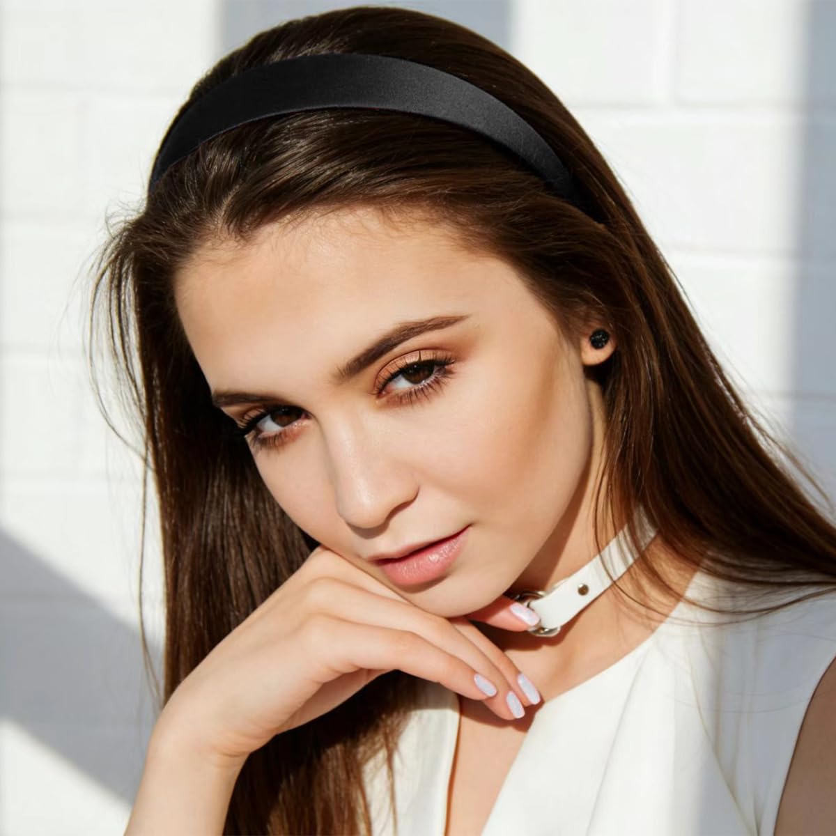 6 count Solid Headbands for Women Wide 1.2 inch DIY Plain Solid Hair ...