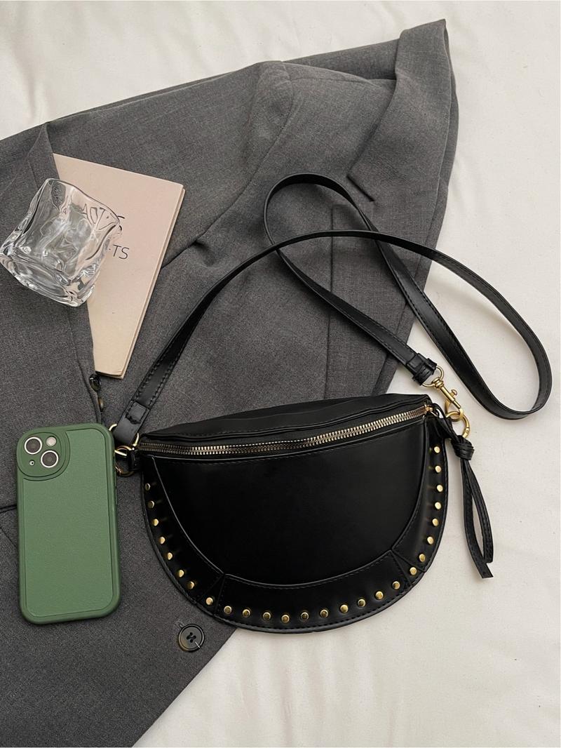 Fashionable niche women's clutch bag European and American style rivet ...