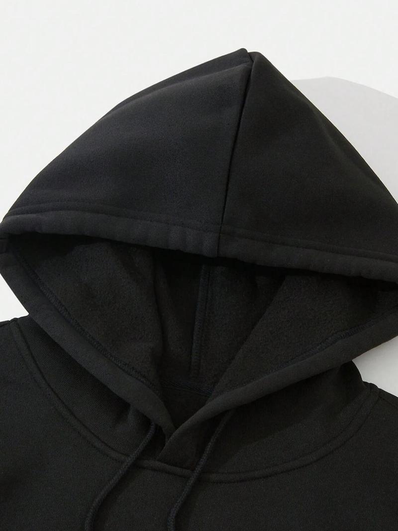 Men's "No Risk, No Story" Pattern Hoodie, with no slogan and red and ...