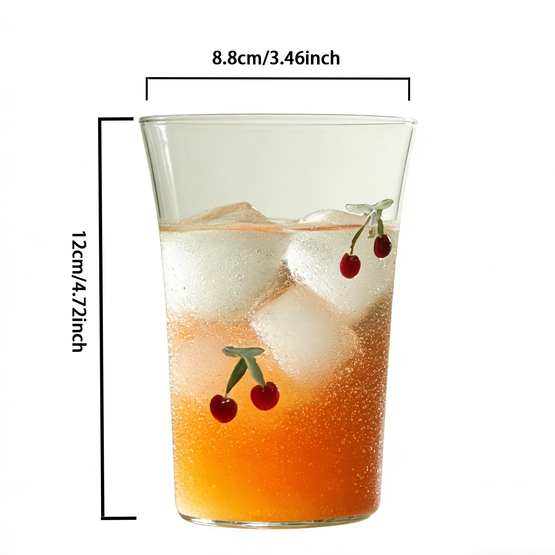 Creative Cherry Design Handle-Free Glass Tumbler, Elegant Minimalist ...