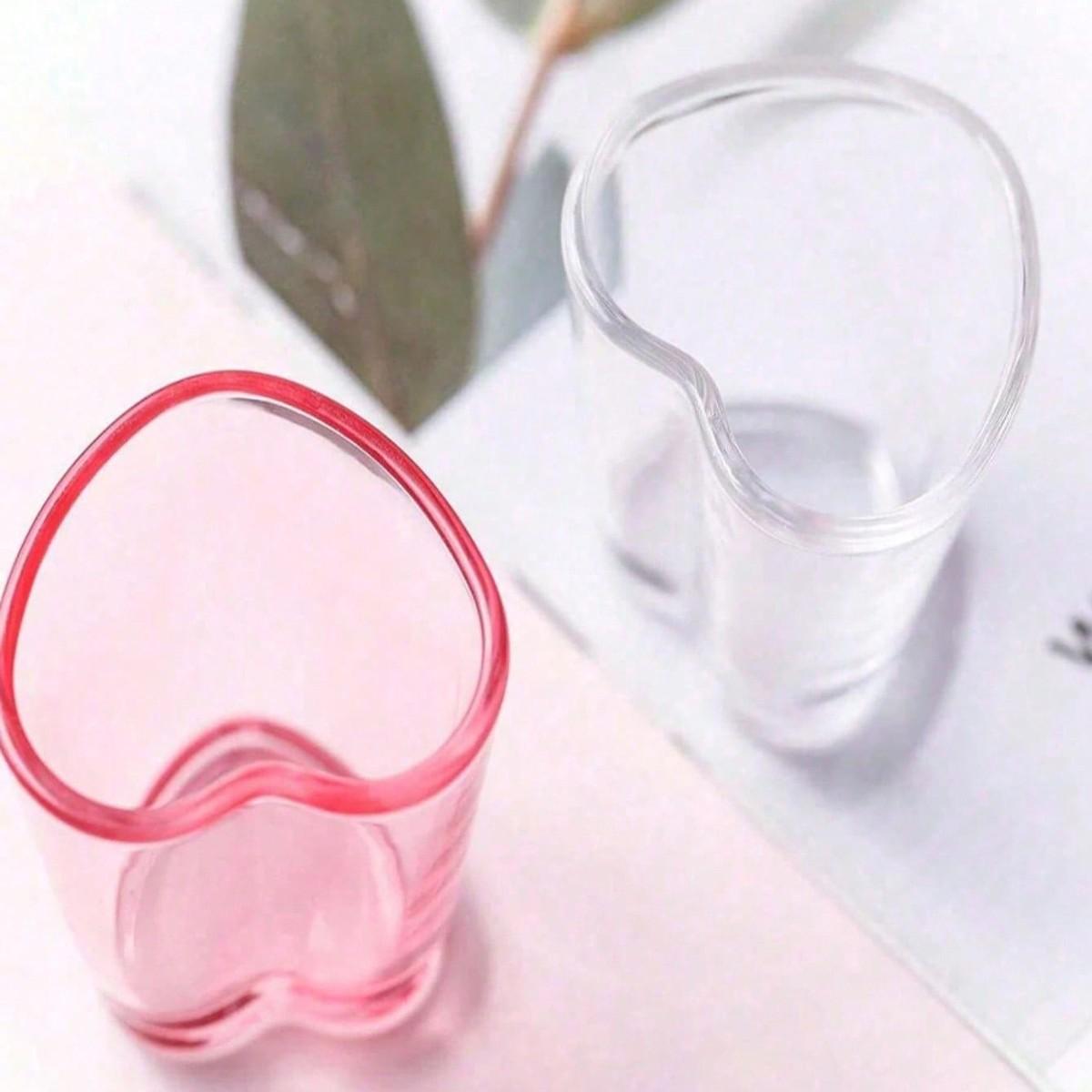 Heart-Shaped Mini Wine Glasses Set, Drinkware, Cute Bar Accessories ...