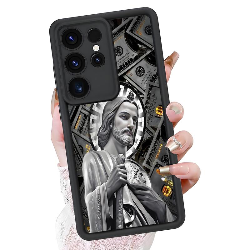 San Judas Tadeo Pattern Phone Case, Enhanced Camera Protection ...