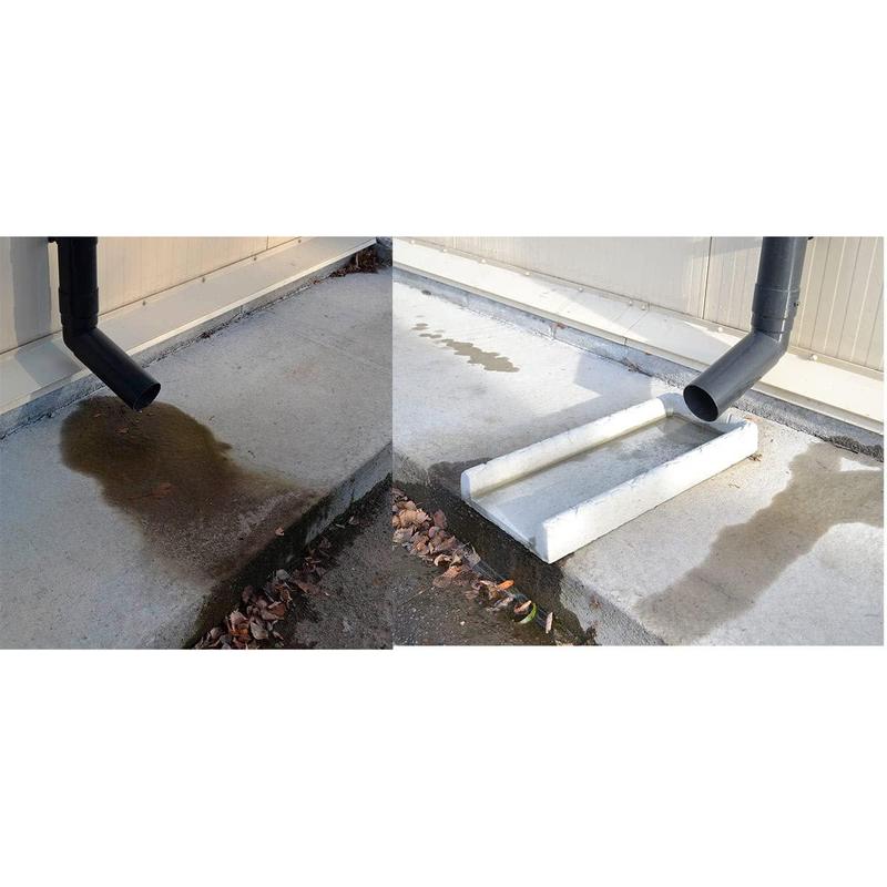 Concrete Molds Diy Rain Gutter Downspout Splash Block Abc Plastic ...