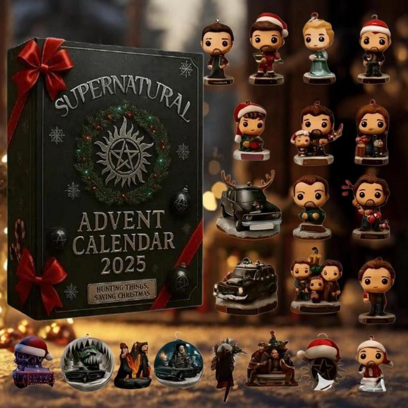 2D Supernatural Advent Calendar, 24 Mystery Figures for Fans, Christmas ...