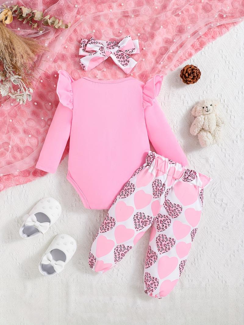 New3pcs Baby Girl Outfit Set, "The Princess Has Arrived" Print Long ...