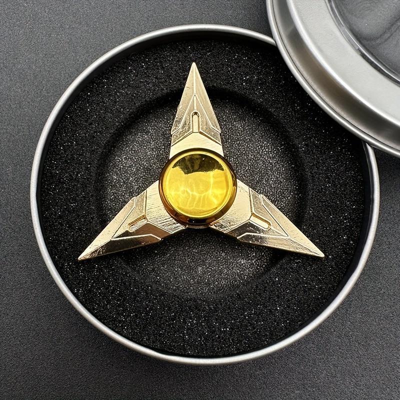 1pc Premium Zinc Alloy Fidget Spinner, Golden fingertip gyroscope, and ...
