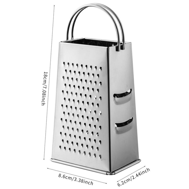 1PC Stainless Steel 4-Sided Cheese Grater, Vegetable Slicer and Cutter ...