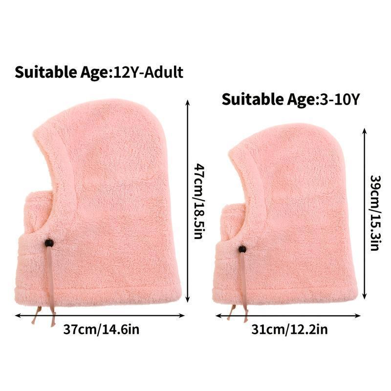 Winter Balaclava and Neck Warmer Hat for Kids, Windproof Thermal Full ...
