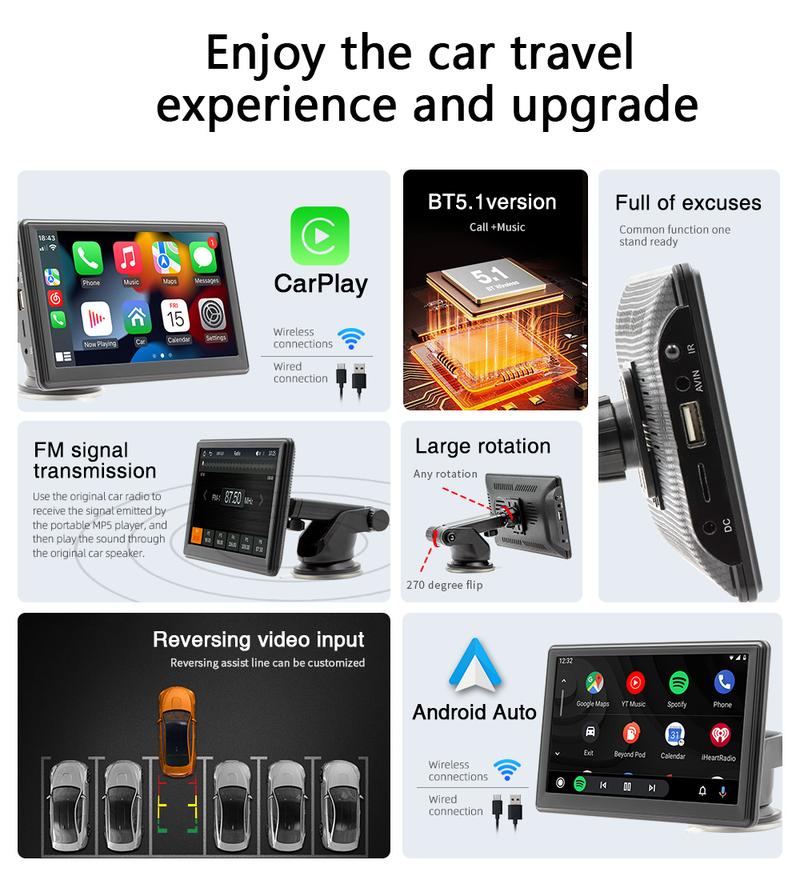 2025 Upgraded Wireless CarPlay Screen: The Ultimate Portable CarPlay ...