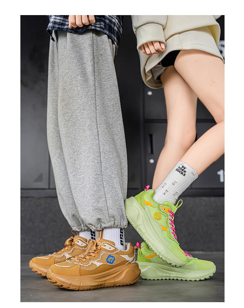 Men's Multi-Color Casual Sneakers Sandwich Mesh Microfiber Canvas Shoes ...