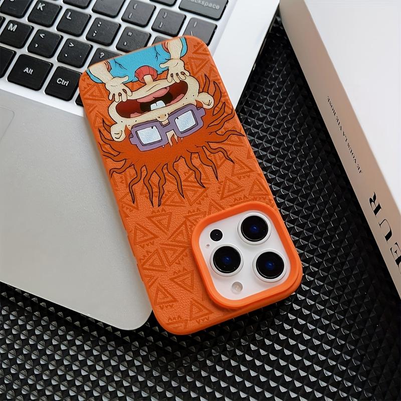 1PC Cartoon Cute R-Rugrats Fun Phone Case, Full-Cover Shockproof ...