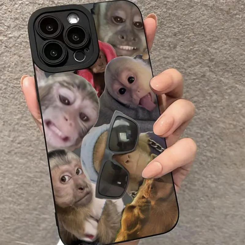 Creative Monkey Pattern Phone Case, Cute Phone Case, Decorative Phone ...