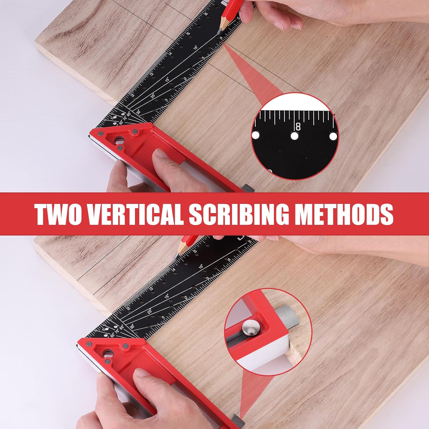 12 Inch Framing Carpenter Square, Woodworking Square Ruler, Try Square ...