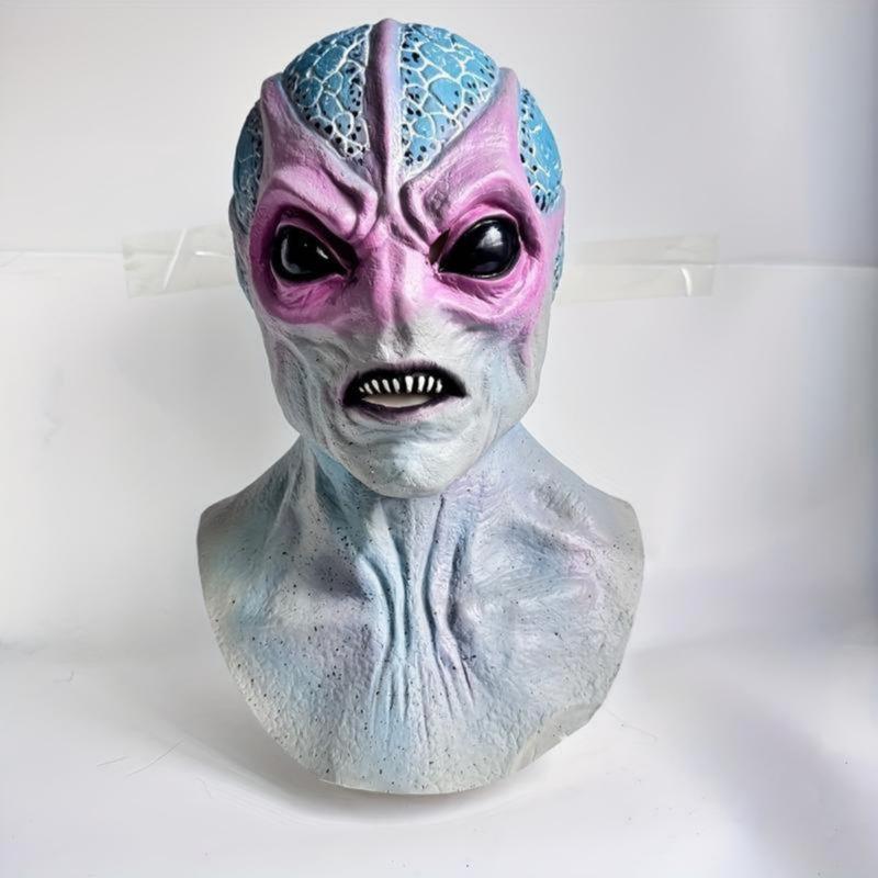 Alien Latex Mask UFO Halloween Party Props Stage Performance Makeup ...