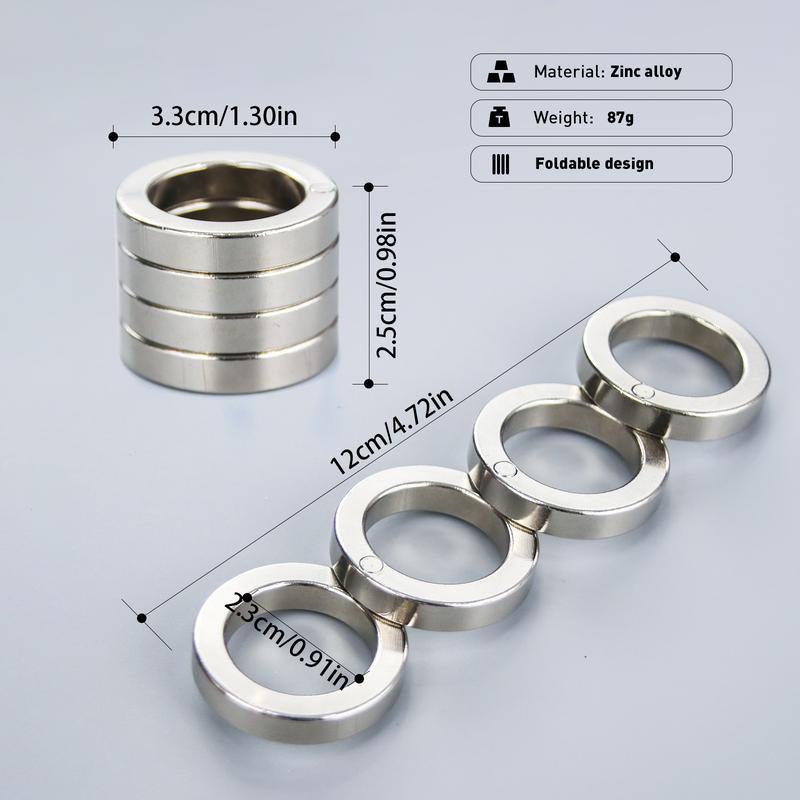 Folding Finger Ring,Four Finger Trigger Ring,Stress Reducing Finger ...