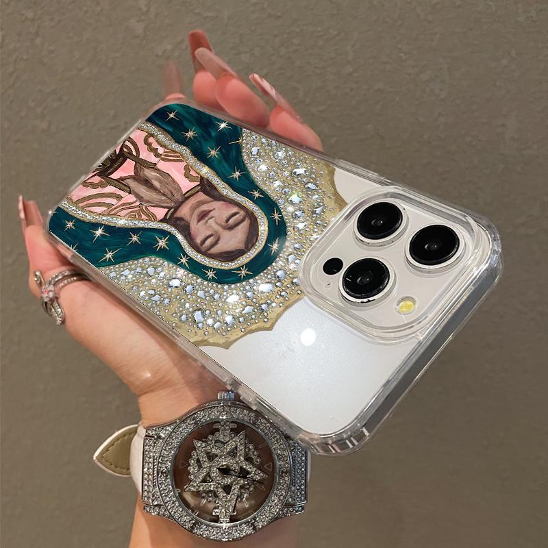 Soft Girl Magnetic Case for iPhone 11-16 Pro Max - Guadalupe Sparkle ...