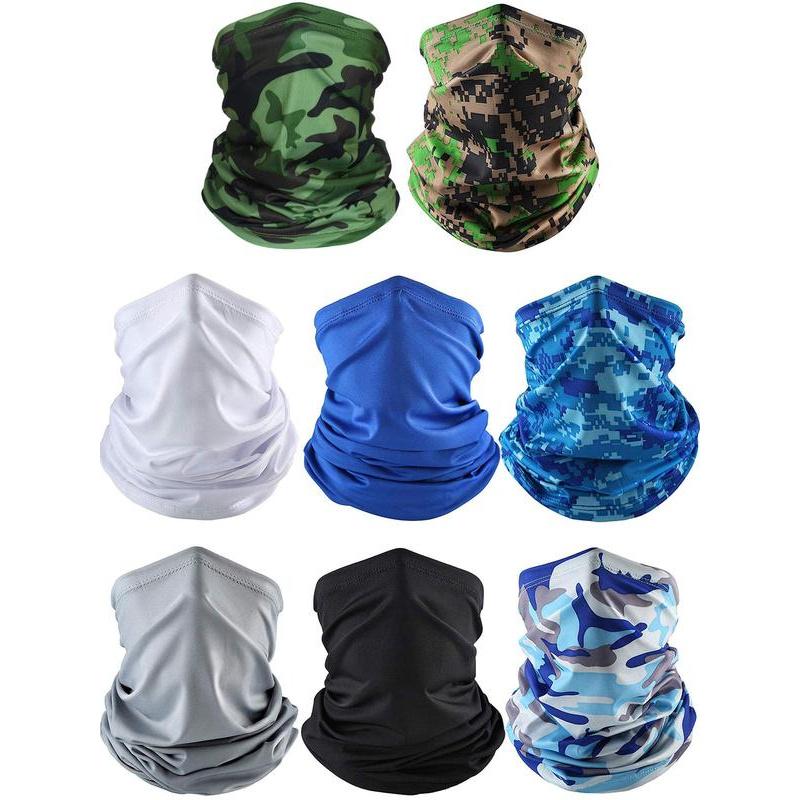 6 Pack Neck Gaiter Balaclava Gator Face Mask UV Protection Breathable ...