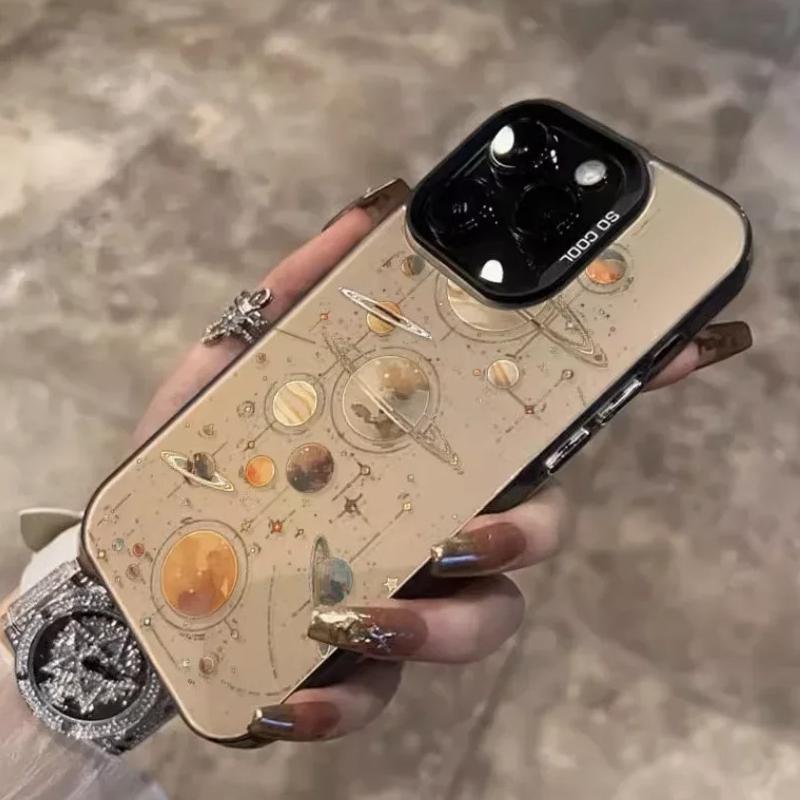 Cosmic Planet Silicone Phone Case for iPhone 17 16 Promax 15 14 Plus 13 ...