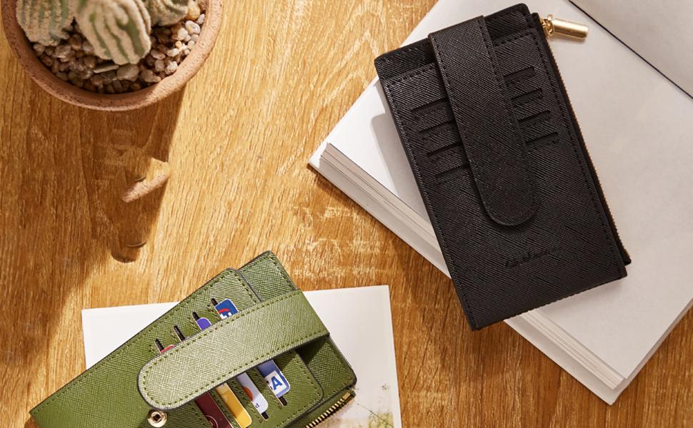 Women's RFID Slim Card Holder Wallet: Thin Bifold with Multi-Card Case ...