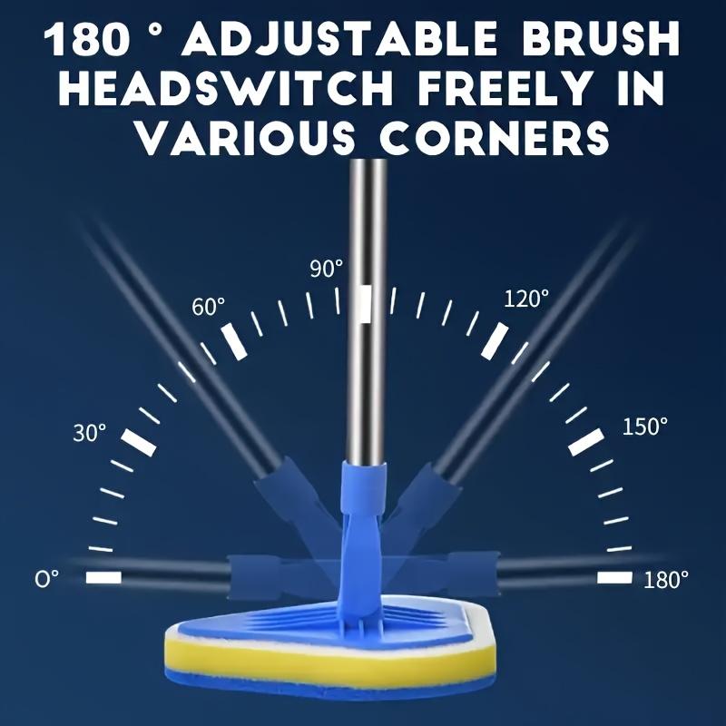 2-In-1 Extendable Shower Brush Set, Long Handle Bath & Tile Floor ...