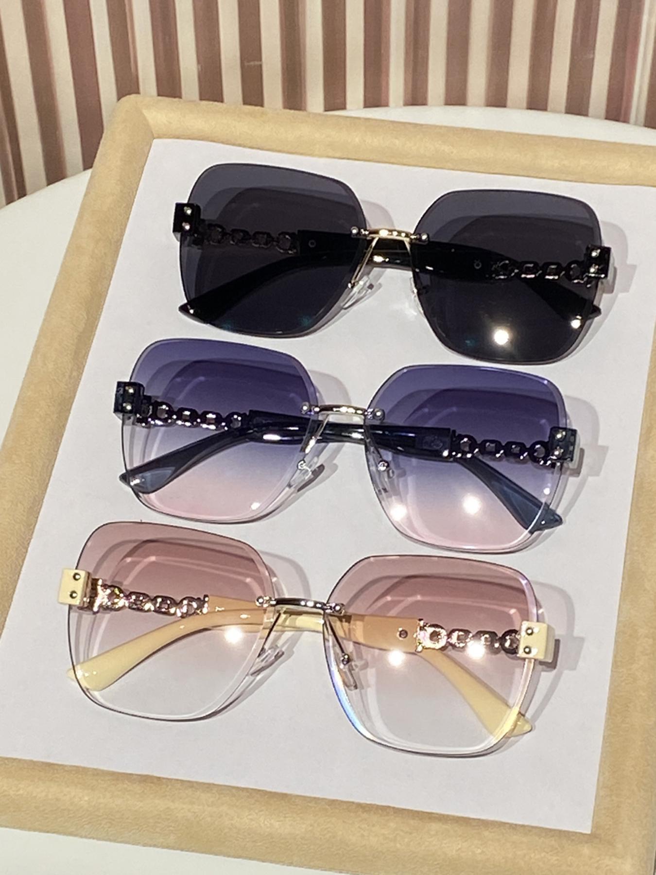 Chain Decor Sunglasses - Trendy Casual Fashion Accessories - TikTok Shop