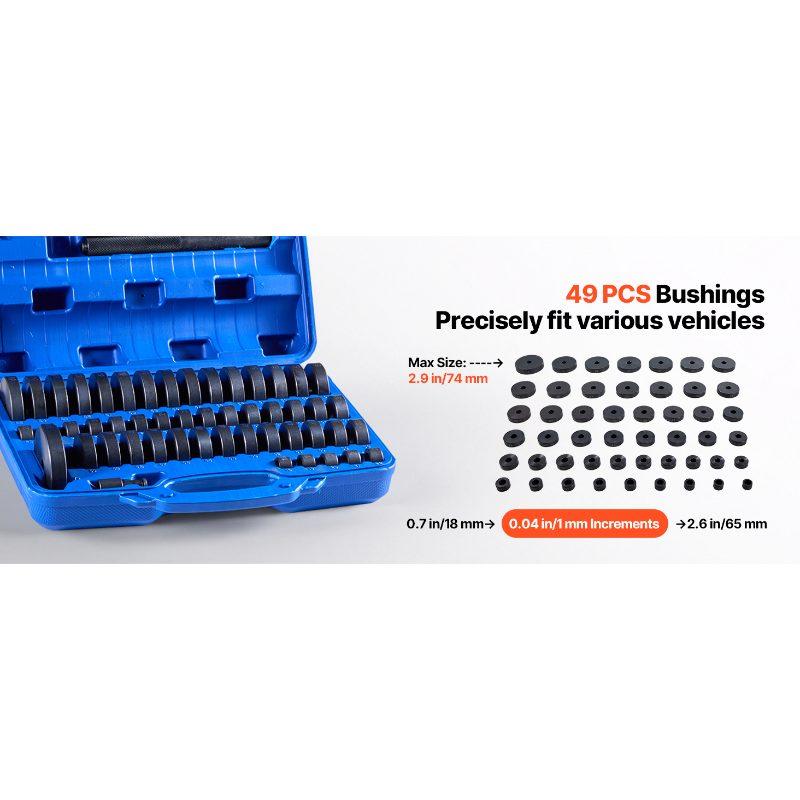 SummerWinsVEVOR 2-in-1 Bearing Press Kit, 52+16 Pcs Heavy Duty Removal ...