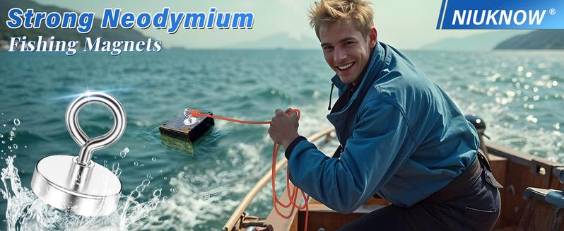 Neodymium Fishing Magnet for Gift, 200lb Pull Strong Rare Earth ...