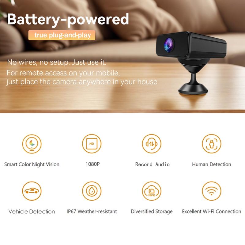 Mini Hidden Camera,CCTV security cameras for home,4K Ultra HD WiFi & SD ...