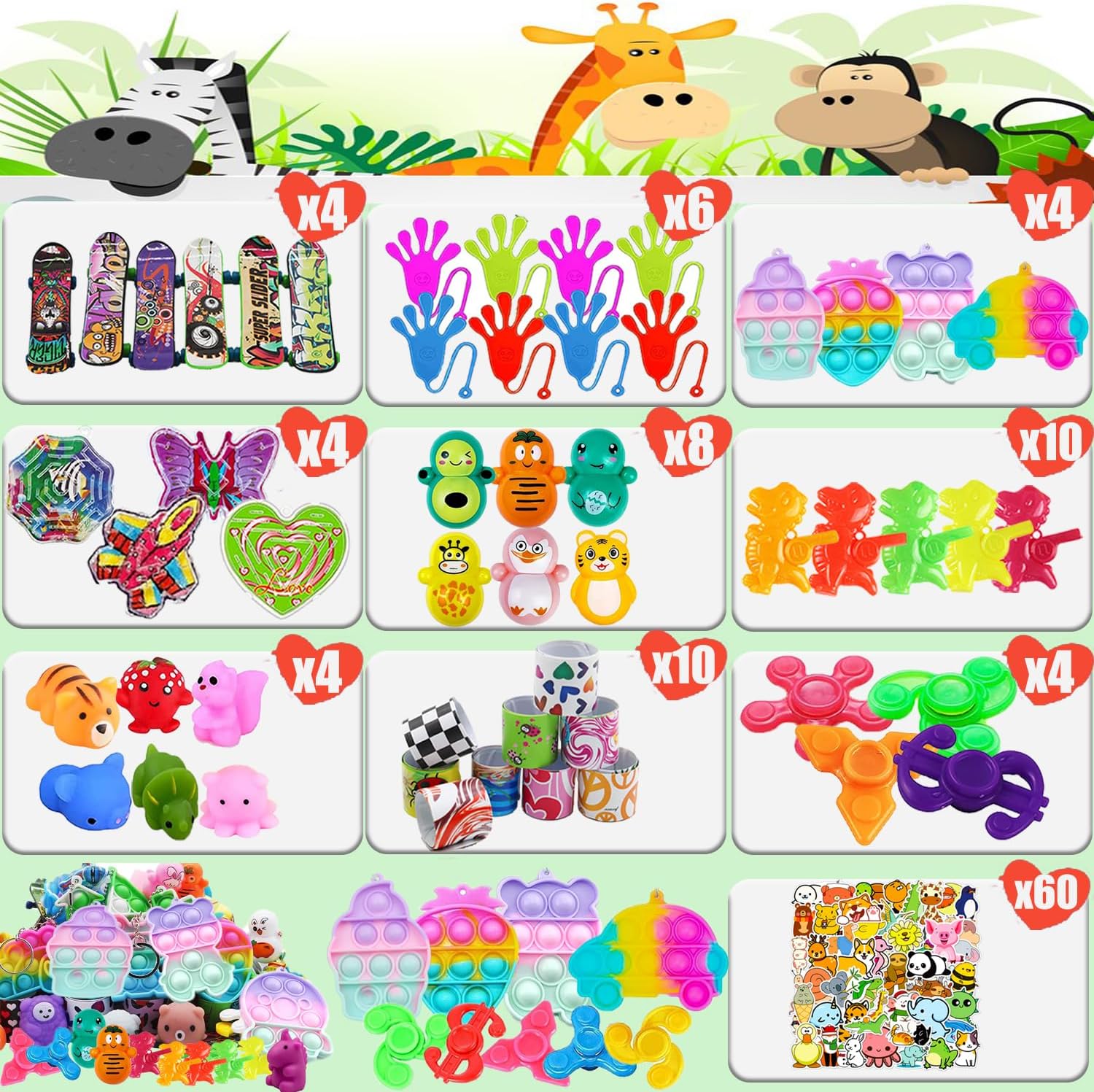 114Pcs Party Favors for Kids 4-8-12, Treasure Box Toys for Classroom ...