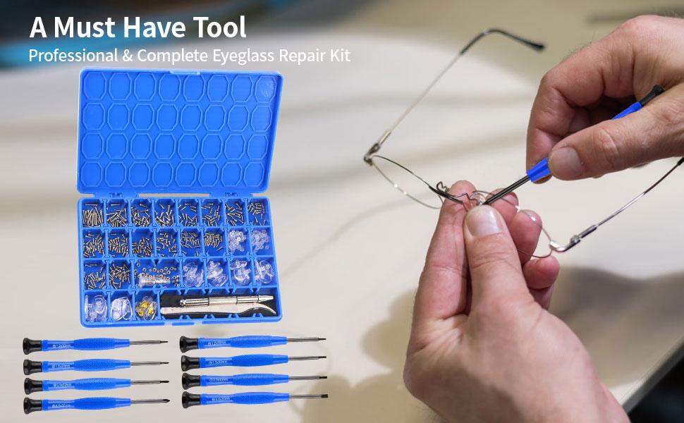 Upgrade Version Eye Glass Repairing Kit, Eyeglass Repair Tool Kit with ...