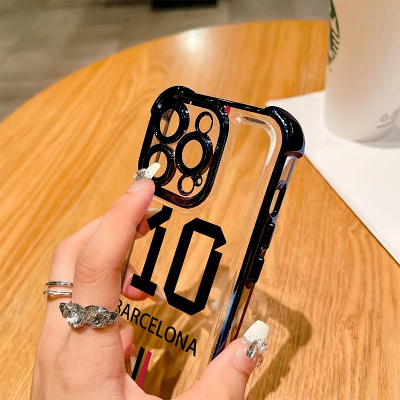 Barcelona football number 10 phone case for iPhone Air 17, 16, 15, 14 ...