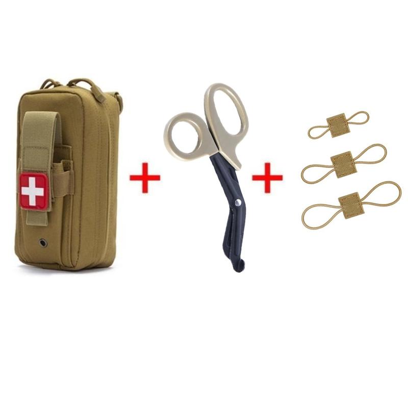 Tactical MOLLE Medical Pouch, Rip-Away EMT First Aid Pouch IFAK Trauma ...