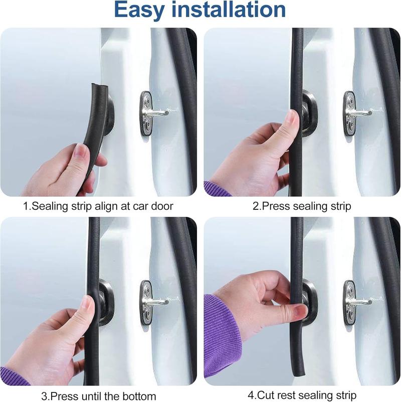 Automotive Door Weather Stripping 10Ft Door Rubber Edge Trim Seal Strip ...