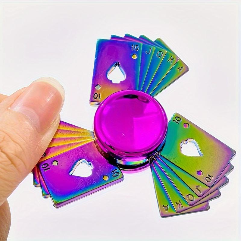 1Pc/4pcs Cool Metal Fidget Spinner Toy,Zinc Alloy Time-Killing Hand ...