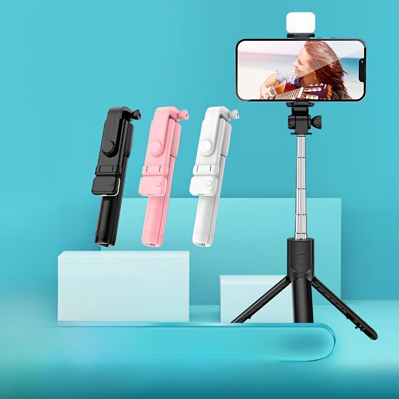 Adjustable Selfie Stick with Wireless Remote Control, Anti Shake Tripod ...