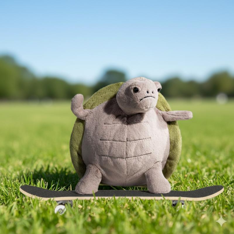 Cute Turtle Plush Toy Kawaii Room Decor Soft Stuffed Animal Big Eyes ...