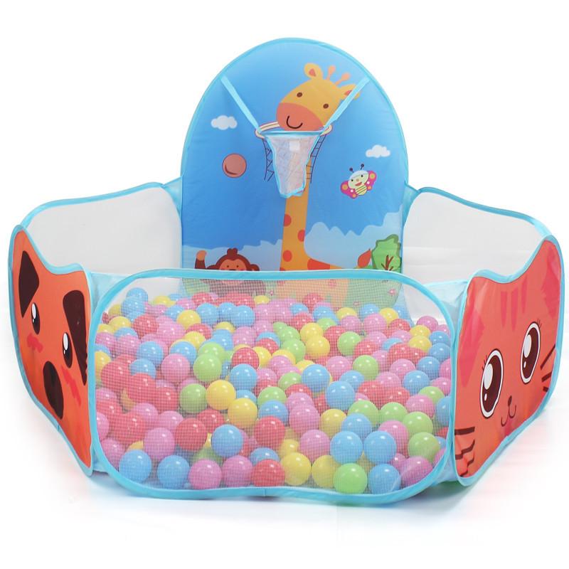 Pop Up Ball Pit, 1 Count Cute Cartoon Ball Pit Toy, Indoor & Outdoor ...