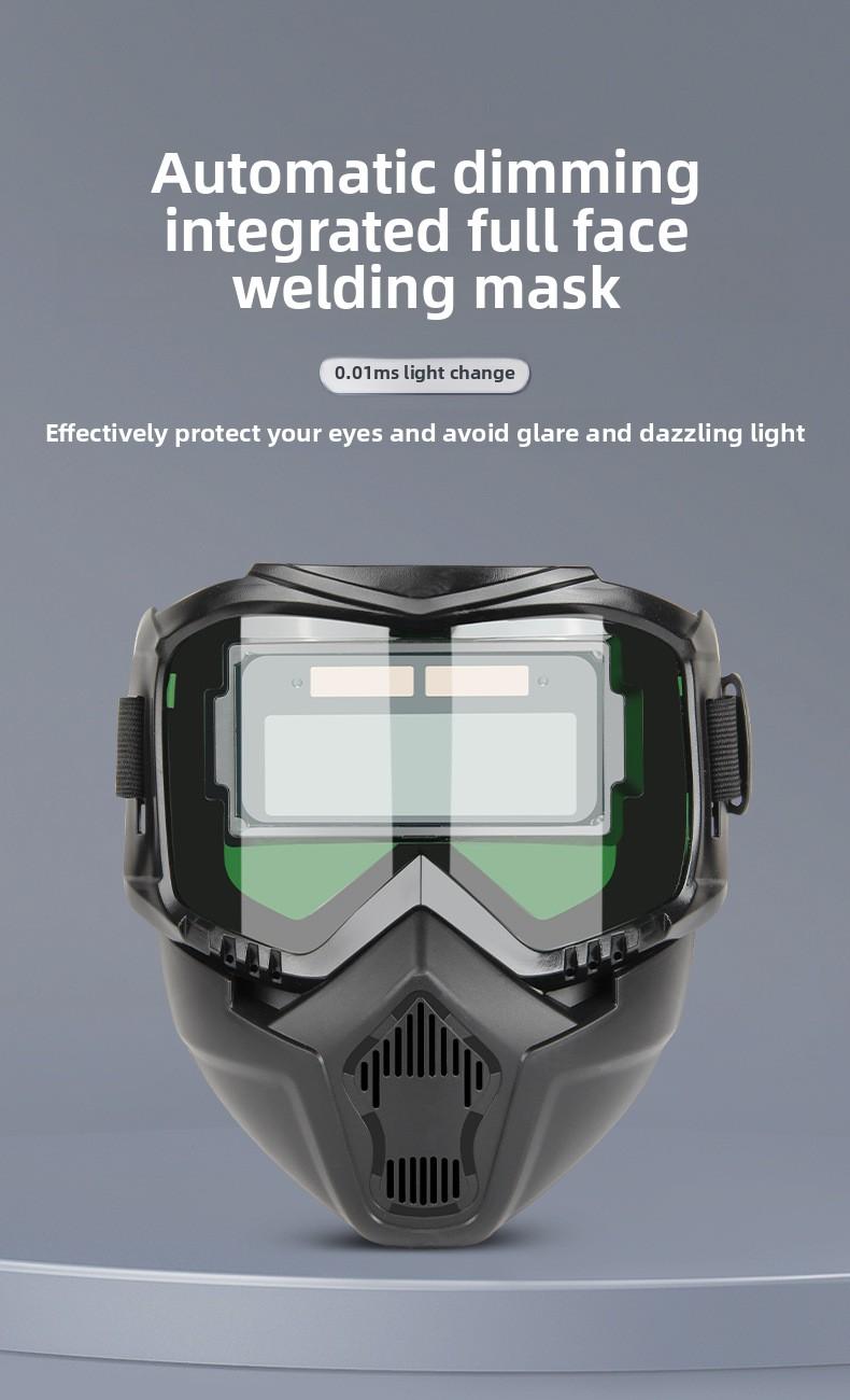 Head-mounted Harley automatic variable light welding mask anti-glare ...