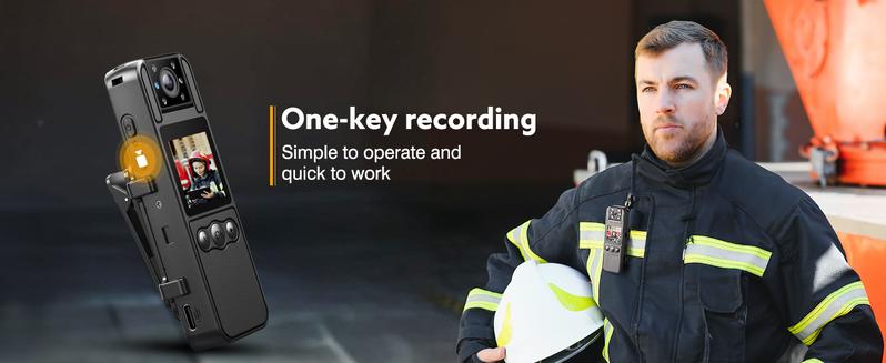 2025 New Upgrade 4K Body Camera with Audio Recording, 128GB Built-in ...