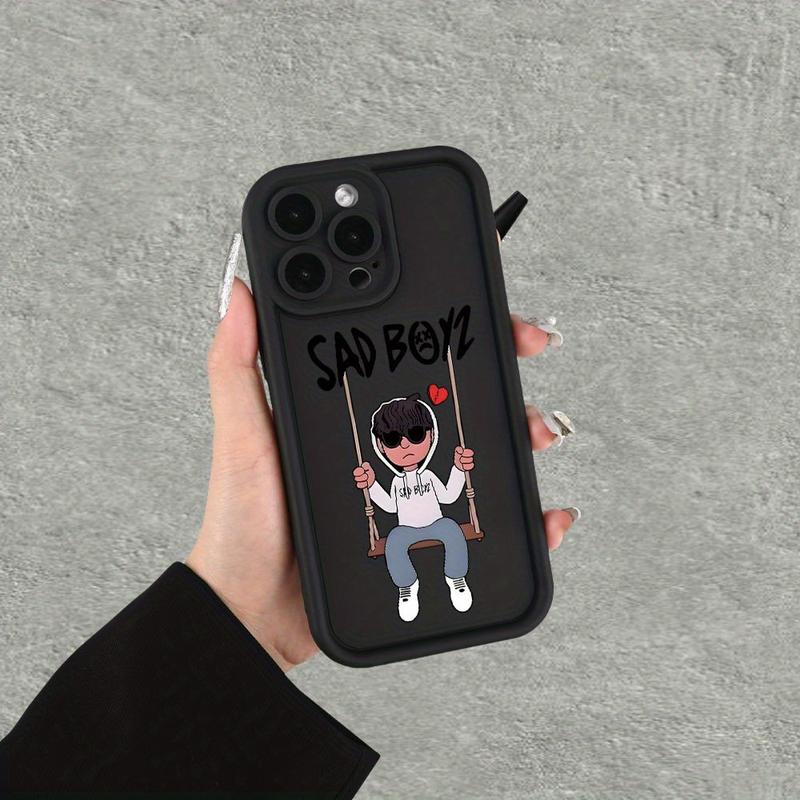 A matte phone case with a sad boy pattern, suitable for iPhone 17 Air ...
