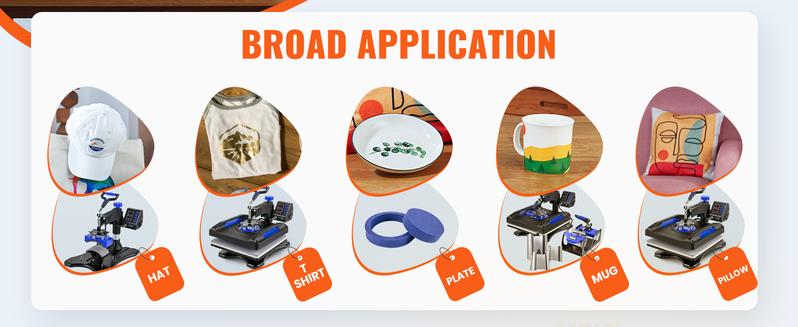 Spring new arrivals Heat Press Machine 15 x 15 Inch 8 in 1 Heat Press ...