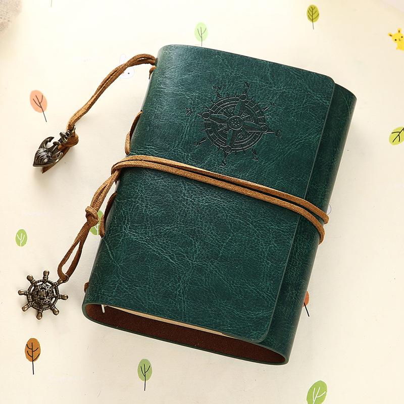 Portable Loose Leaf Notebook, 1 Count Vintage Blank Notebook for ...