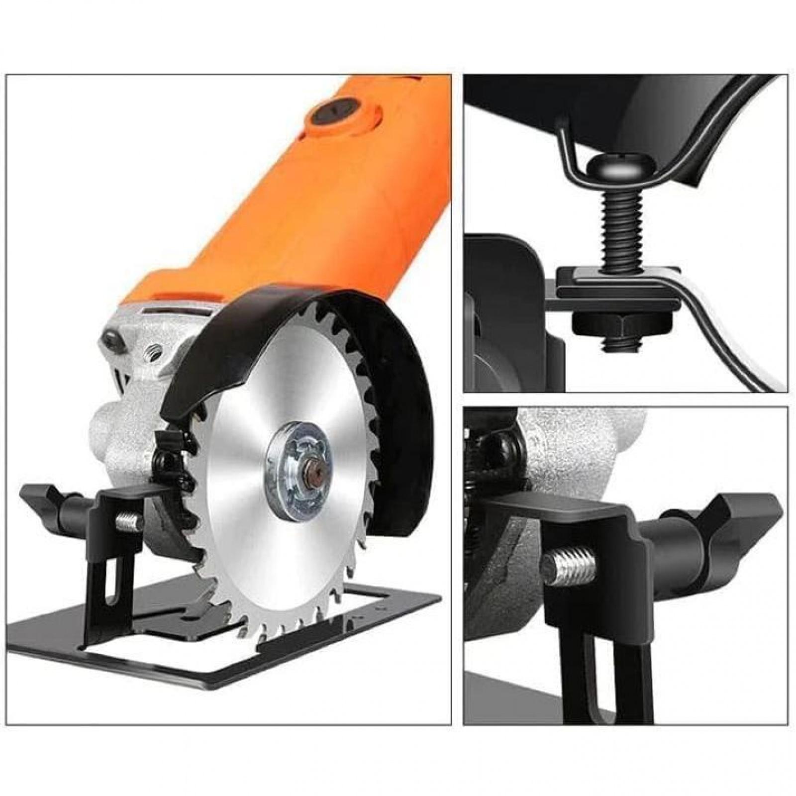 Angle Grinder Stand Set with 5.3"(1.9" Bore) Guard & Adjustable Cutting ...