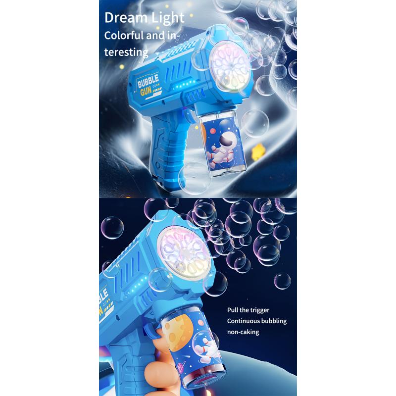 gifts for christmas LED Bubble Gun with Colorful Lights - Electric ...