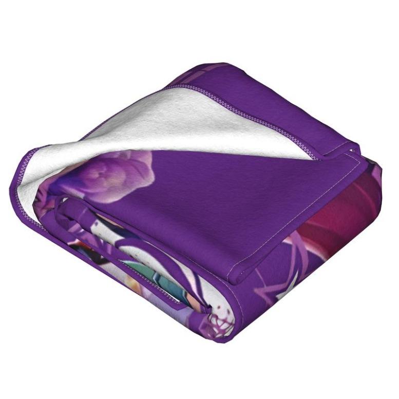 Huntrix Kpop Demon Hunters Anime Blanket Cover Flannel Blanket Airplane ...