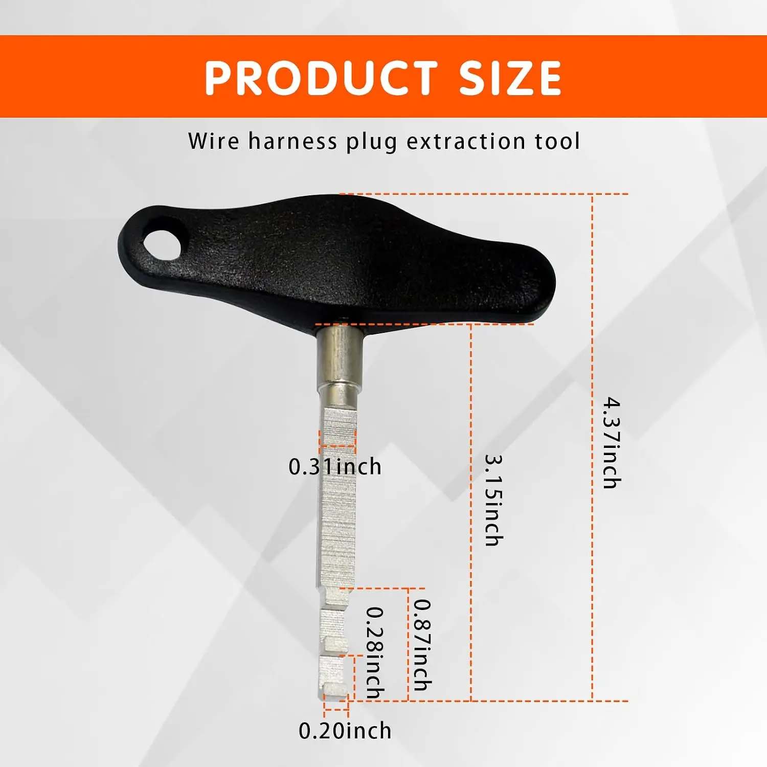 Electrical Service Tool Connector , Wiring Harness Plug Extraction Tool ...