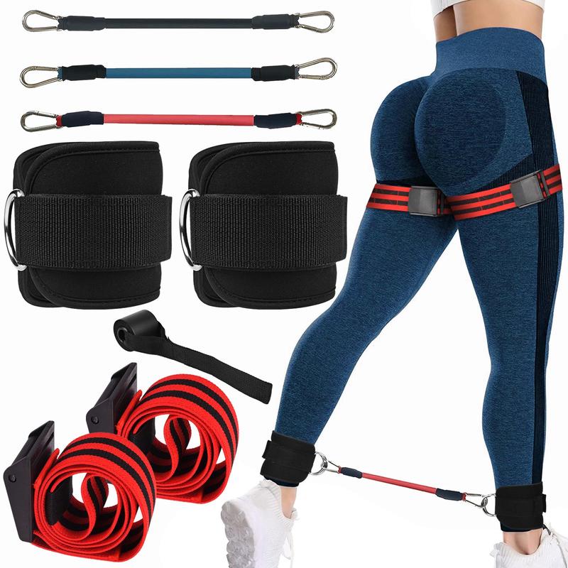 Ankle Resistance Band, Exercise Band with Ankle Straps & Blood Flow ...