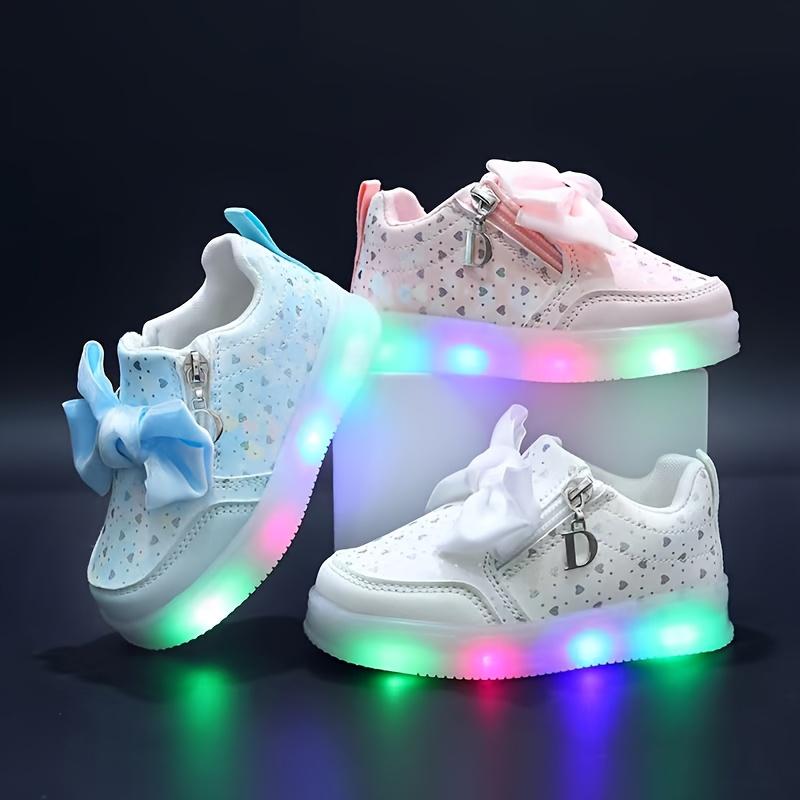 Girls Princess Style Soft Sole Casual Sneakers Bow Decoration Autumn ...