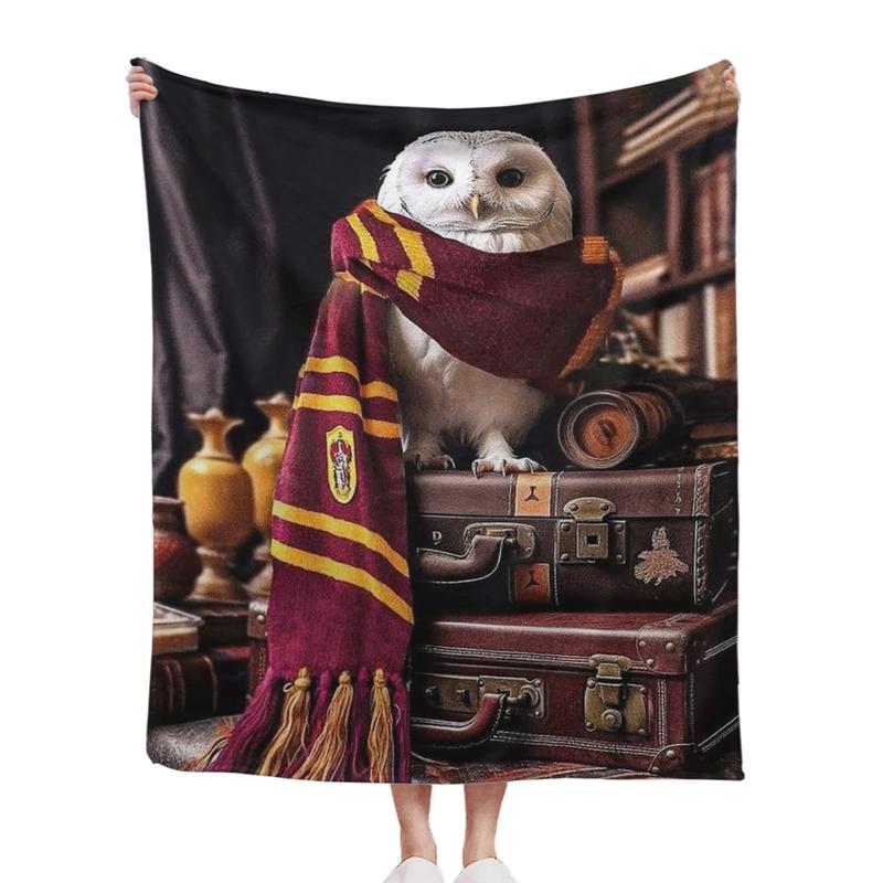 Harry Potter Owl Pattern Blanket, Soft Warm Throw Blanket, Air ...